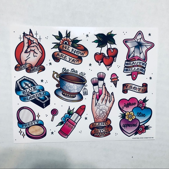 Jeffree Star | Office | Jeffree Star Cosmetics Sticker Pack | Poshmark
